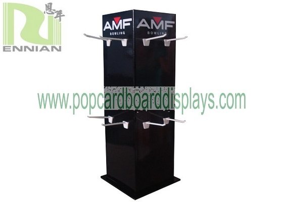 Fashion Popular POP Cardboard Displays , Floor Hook Display Stand For Socks supplier