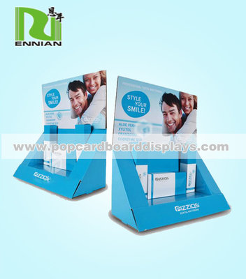 Fashionable POP Cardboard Displays , Cosmetic point of purchase counter displays supplier
