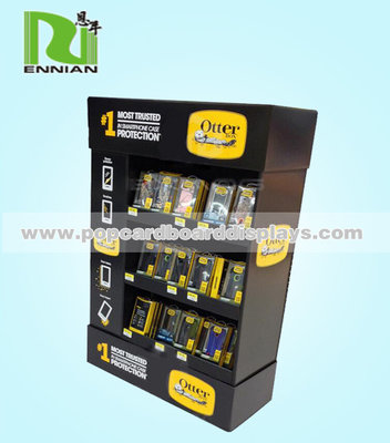 Advertise POP Cardboard Displays , hanging display hooks For Mobile Phone Cover supplier