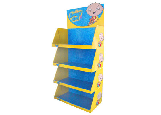 Tray Style assemble Cardboard Pallet Display For Showcase Shoes In Store supplier