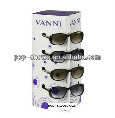Customized CMYK Printing Eyewear Eyeglasses Display Stands Floor Standing supplier