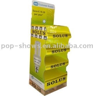 Promotional Advertising pop floor displays , cardboard display racks For Socket supplier