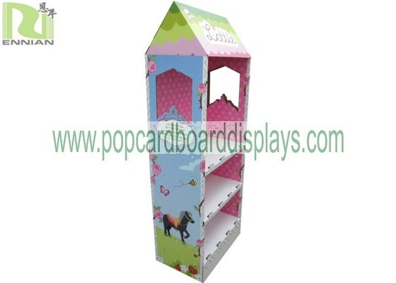 Colorful Corrugated Cardboard Pallet Display For Store 4 Tier With Screen Printing supplier