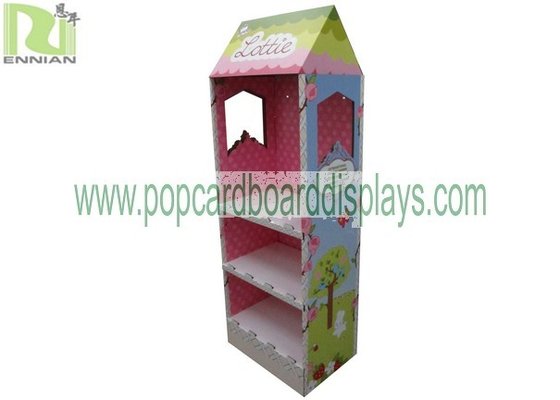 Colorful Corrugated Cardboard Pallet Display For Store 4 Tier With Screen Printing supplier