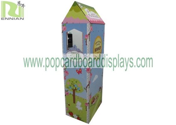 Colorful Corrugated Cardboard Pallet Display For Store 4 Tier With Screen Printing supplier