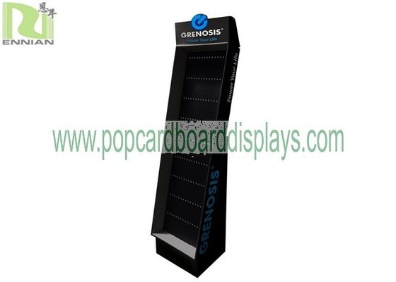 Matt Cardboard Led Light Hooks Pop Cardboard Displays Screen Printing For Cosmetic supplier