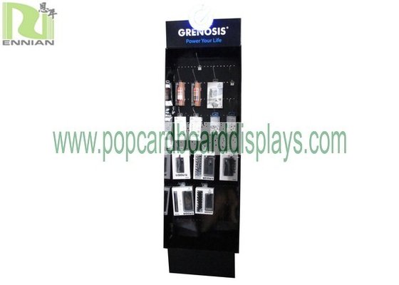 Matt Cardboard Led Light Hooks Pop Cardboard Displays Screen Printing For Cosmetic supplier