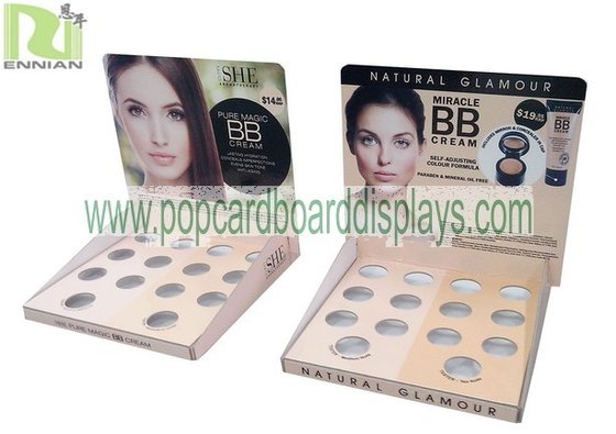 Recycled Color Full Printing Cardboard Counter Displays For Cosmetic Display Stand supplier