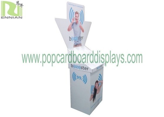 Colorful Glossy Cardboard Display Stand For Headphone , DVD Display Racks supplier