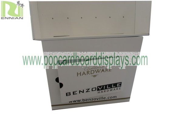Store Cardboard Display Stand With Hooks / Gift Card Display Stand Storage Box supplier
