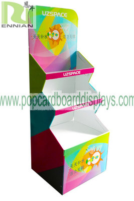 Color printing cup Corrugated Cardboard Display stand glossy lamination ENCC125 supplier