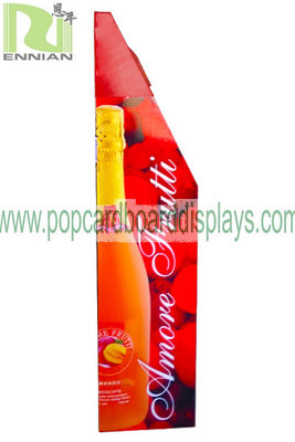 Recyclable Water / Wine Red Paper Pop Cardboard Displays Custom Designed supplier
