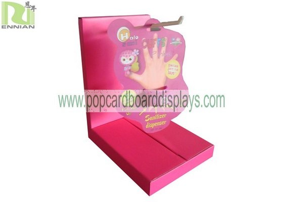 Toys Corrugated Cardboard Counter Displays With Hooks supplier