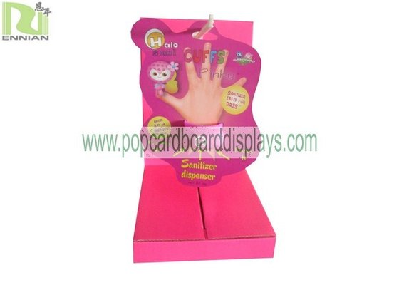 Toys Corrugated Cardboard Counter Displays With Hooks supplier