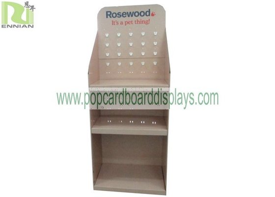 Grey Corrugated Cardboard Display Stand for Food UV Lamination supplier