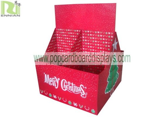 Christmas Cardboard Pallet Display Customized for Gifts Storage supplier