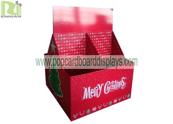 Christmas Cardboard Pallet Display Customized for Gifts Storage supplier