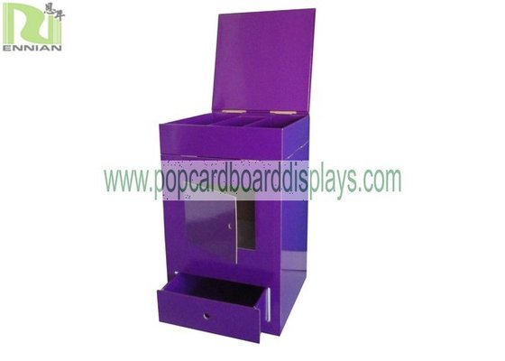 Custom Corrugated POP Cardboard Display with Glasses for Goods Storage supplier