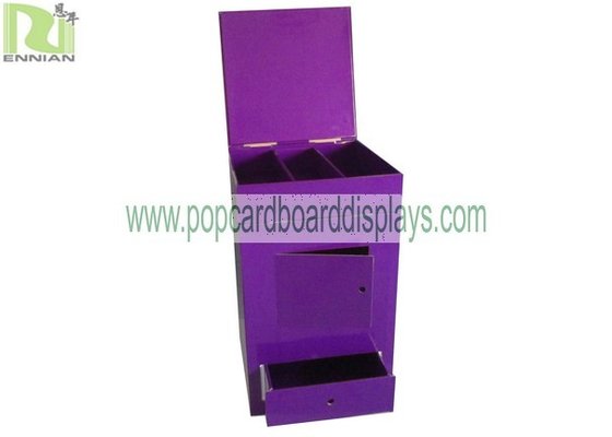 Custom Corrugated POP Cardboard Display with Glasses for Goods Storage supplier