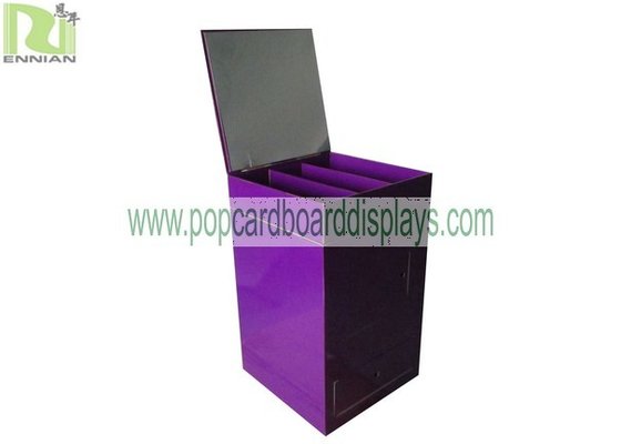 Custom Corrugated POP Cardboard Display with Glasses for Goods Storage supplier
