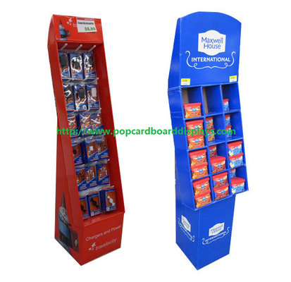 Custom Black Color Template Cardboard Book Floor Display Stands for Retail supplier