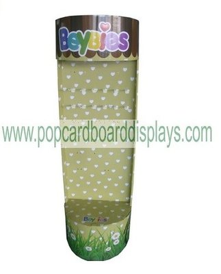 4 Tier Advertising Small Floor Cardboard Display Boxes For Daily Necessities supplier