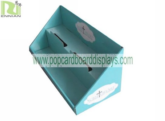 Green Cardboard Counter Displays Screen Printing For Christmas Gift supplier