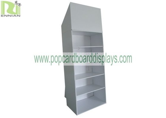Customized POP Cardboard Displays Racks Offset Printing For Supermarket supplier