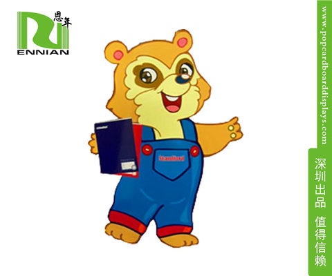 Recyclable Cardboard Display Unit , Cardboard Book Display Standee Lightweight supplier
