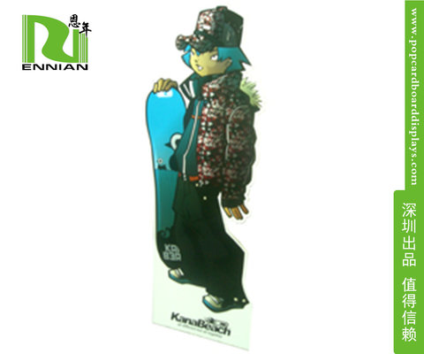 Recyclable Cardboard Display Unit , Cardboard Book Display Standee Lightweight supplier