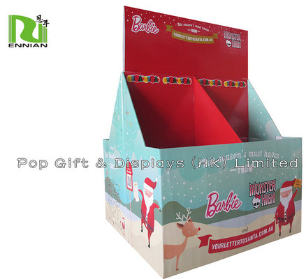 Christmas Gift Storage Corrugated Pallet Display , Cardboard Advertising Displays Big Capacity supplier
