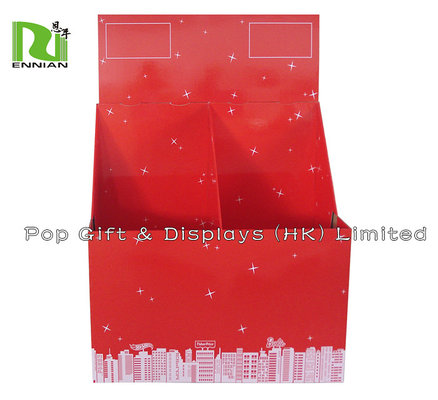 Christmas Gift Storage Corrugated Pallet Display , Cardboard Advertising Displays Big Capacity supplier