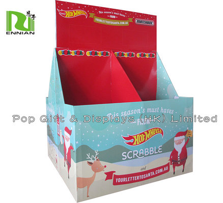 Christmas Gift Storage Corrugated Pallet Display , Cardboard Advertising Displays Big Capacity supplier