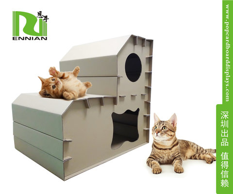 Customized corrugated cat scratcher Cardboard Home Furniture Pet House supplier