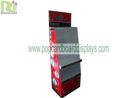 custom POS cardboard display for supermarket display with metal pegs or plastic pegs suit for blister products supplier