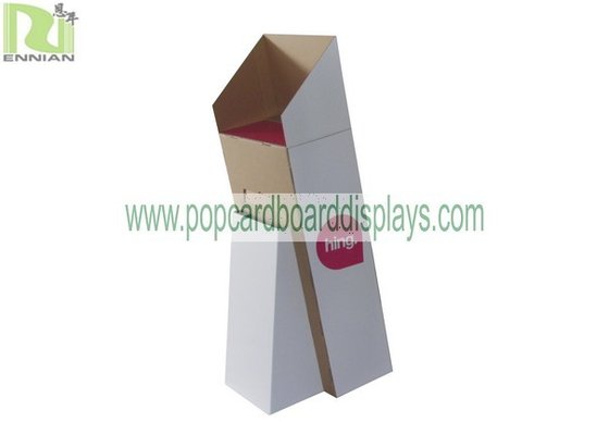 Glossy POP Cardboard Displays With Shelf , Counter Displays Racks supplier