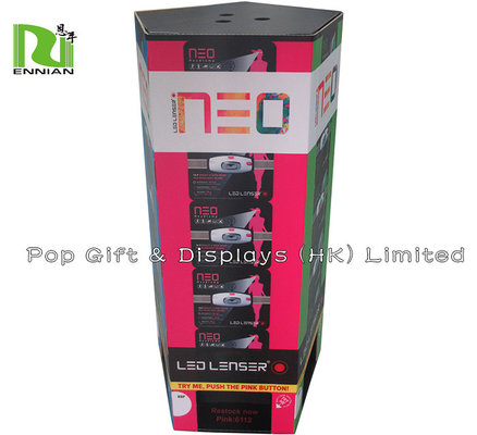 Folding Advertising Cardboard Dump Bin Box for Promotion , Blue Red supplier