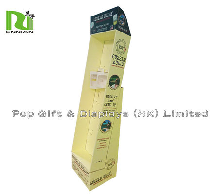 Floor Stand Cardboard Display Stand For Accessories Display With POP Peg Hook supplier