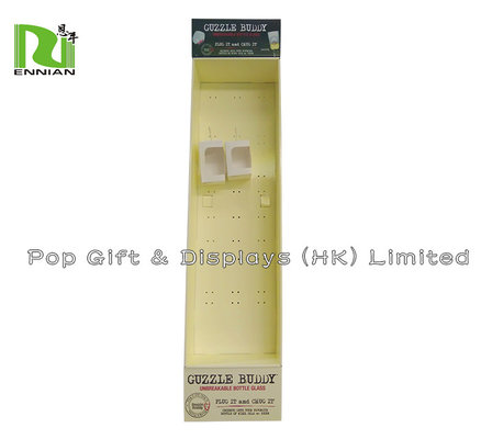 Floor Stand Cardboard Display Stand For Accessories Display With POP Peg Hook supplier