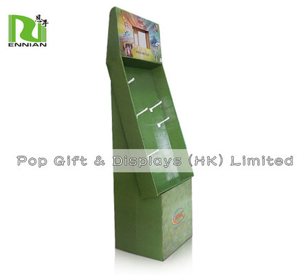 Custom Signs Cardboard Sidekick Cosmetic Paper Displays With Peg hooks supplier