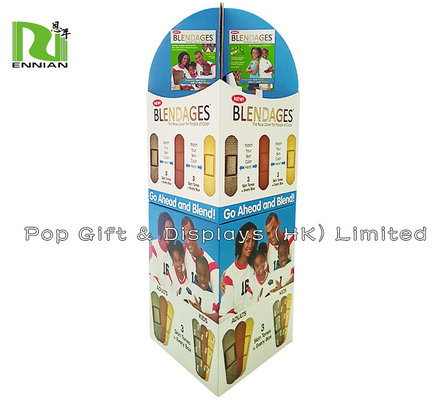 Cost effective corrugated Cardboard Pallet Display for bandage products supplier