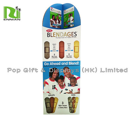 Cost effective corrugated Cardboard Pallet Display for bandage products supplier
