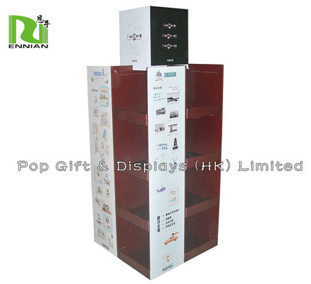 Corrugated Quarter Cardboard Pallet Display , T Shirt Display Stands supplier