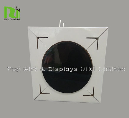 4 Sides Spinner Display Racks Headphone Cardboard Floor Display With Plastic Peg Hook supplier