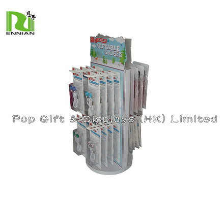 Custom Cardboard Earphone Display Stand , Rotating Display Stand For Earphone supplier