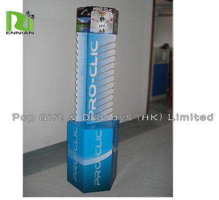 Eco friendly Corrugated Cardboard Floor Displays Kiosk Custom Logo supplier