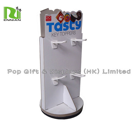 Professional Floor Spinner Display Racks For Cake Food , Customized supplier