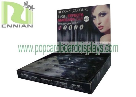 Mascara POP Cardboard Displays Pop Up Lavender Retail Display Racks supplier