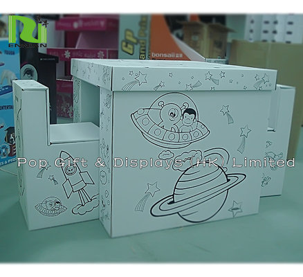 Recyclable Foldable Painted DIY Corrugated Cardboard Toys Furniture By Kids supplier