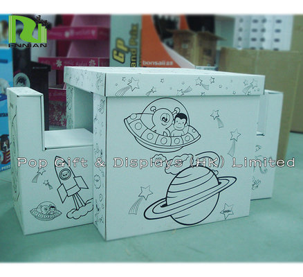 Recyclable Foldable Painted DIY Corrugated Cardboard Toys Furniture By Kids supplier